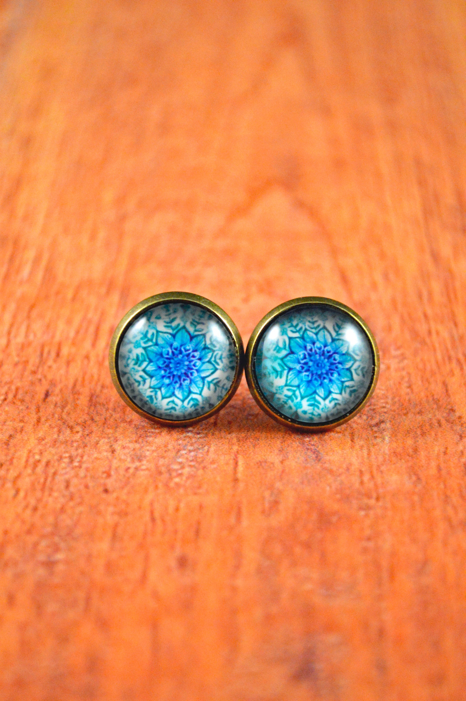 Zen Earrings, Zen Studs, Zen Jewelry, Mandala Studs, Mandala Earrings ...