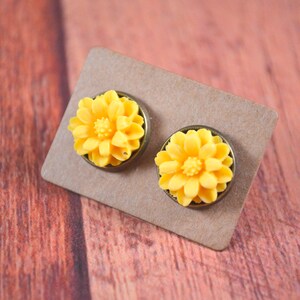 Bloom Studs, Bloom Earrings, Flower Studs, Succulent Studs, Plant Studs ...