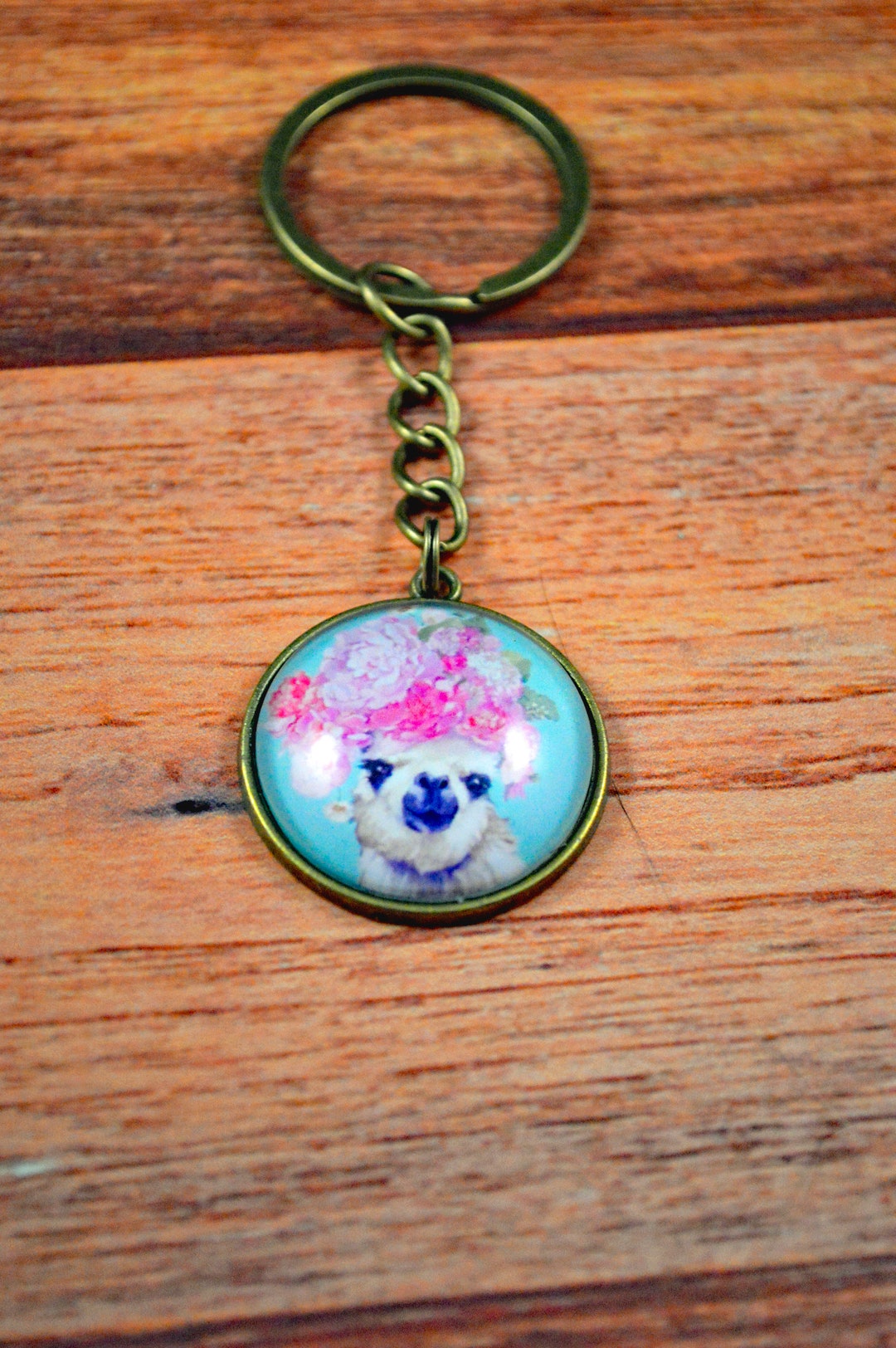 Llama Key Chain, Llama Key Ring, Llama Gift, Animal Gift, Animal Key ...