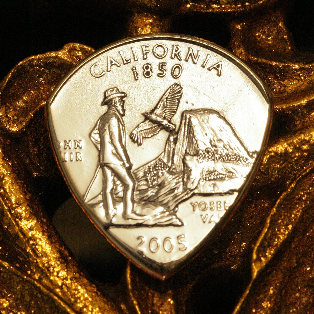 California State Coin Guitar and Mandolin Pick . or Any State | Etsy