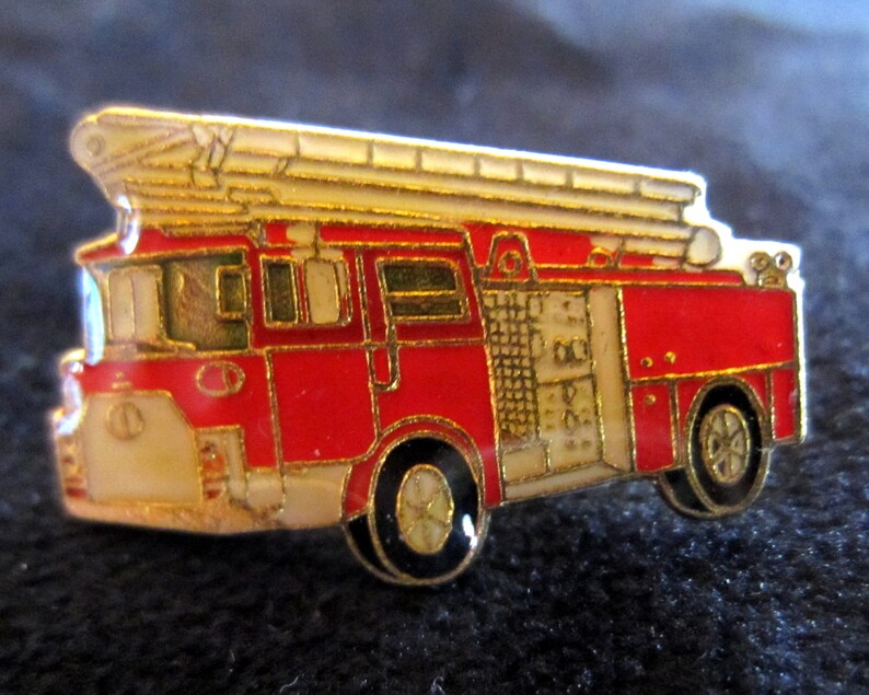 Vintage Hat Pin Fireman Fire Truck Clothing Pin Stick Pin - Etsy
