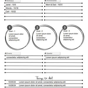 Monthly Highlights - Template Letter Size PDF - Fillable/reusable ...