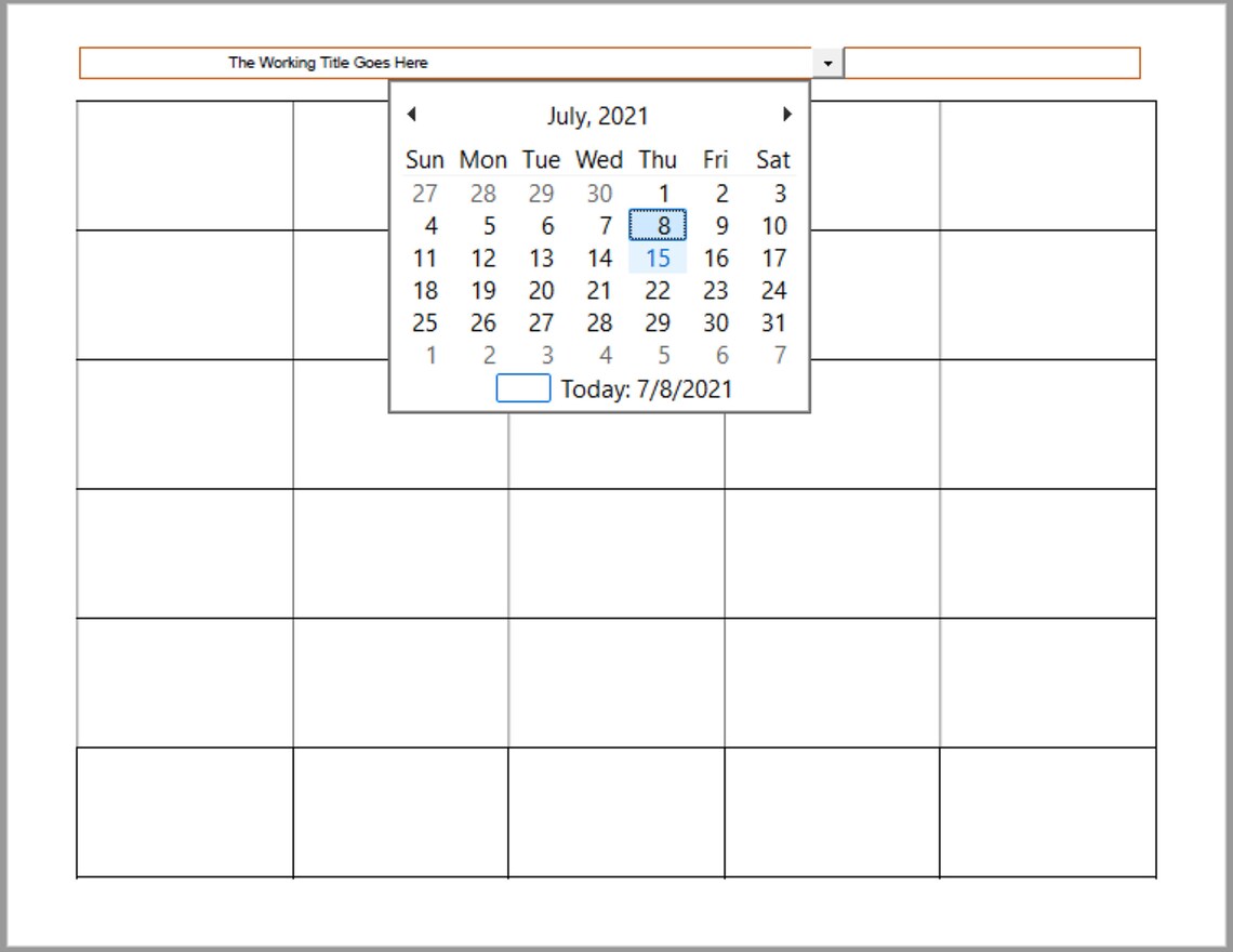 Clean Storyboard Template - Fillable - Reusable PDF - Etsy