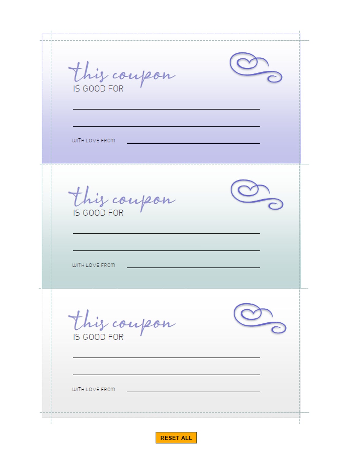 Simple Fillable Coupons - 6 PDF Files - Etsy