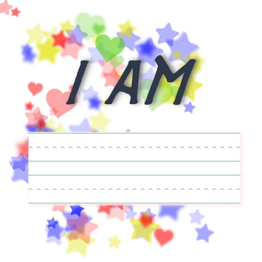 PDF Printable Worksheet I AM for Young Children - Etsy