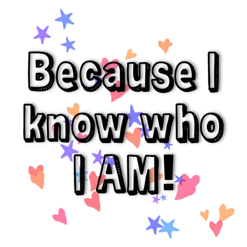 PDF Printable Worksheet I AM for Young Children - Etsy
