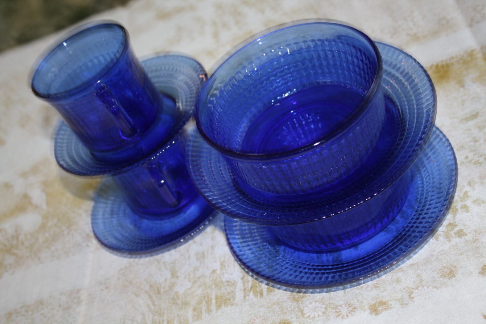 Vintage Mexico Made Cobalt Blue Glass Dinnerware Serving Bowl | Etsy Vintage Mexico Made Cobalt Blue Glass Dinnerware Serving Bowl | Etsy