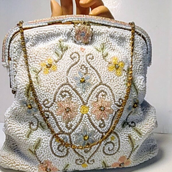 Vintage Beaded Bag - Etsy