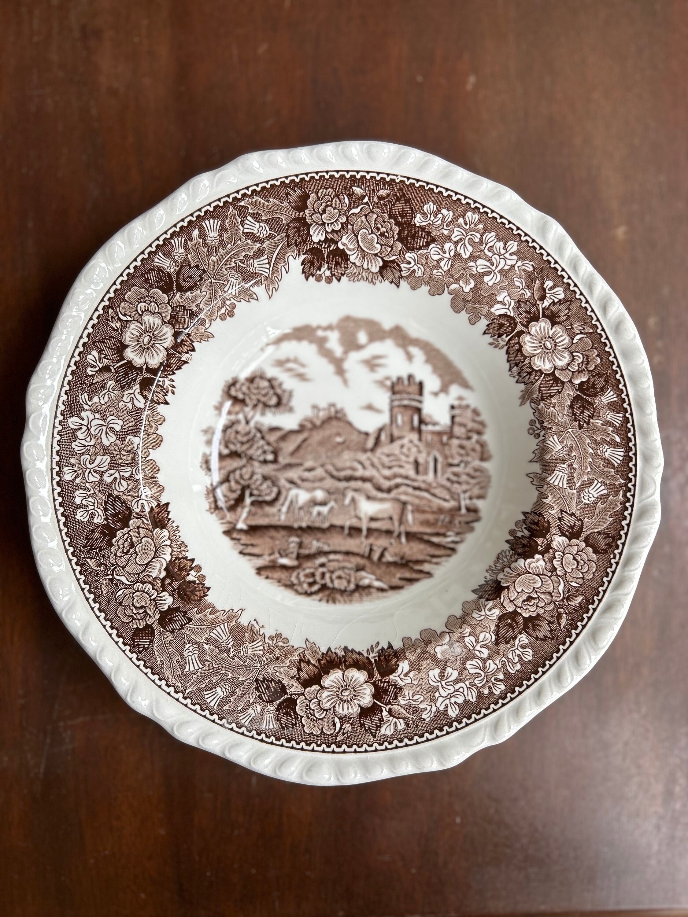 Pair of English Ironstone Farm Plates - Etsy
