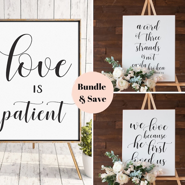 Love is Patient Sign - Etsy