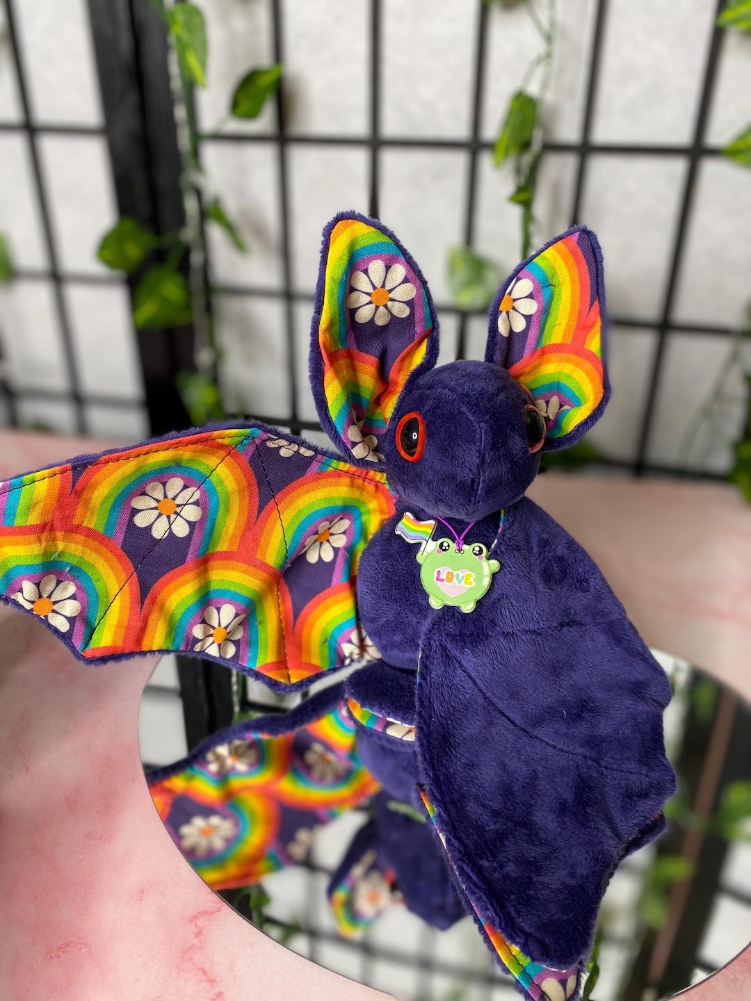 Med Bat Plushie, Sky Puppies, Moonbeams Sewing, Bat Gifts, Witchy ...