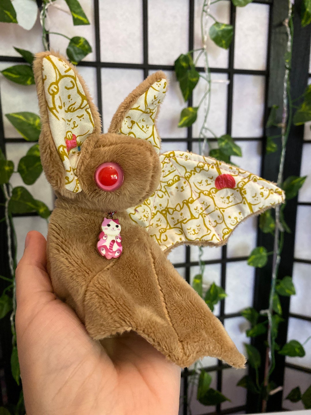 Bat Plush, Handmade Plushies, Bat Stuffed Animal, Birthday Gift for ...