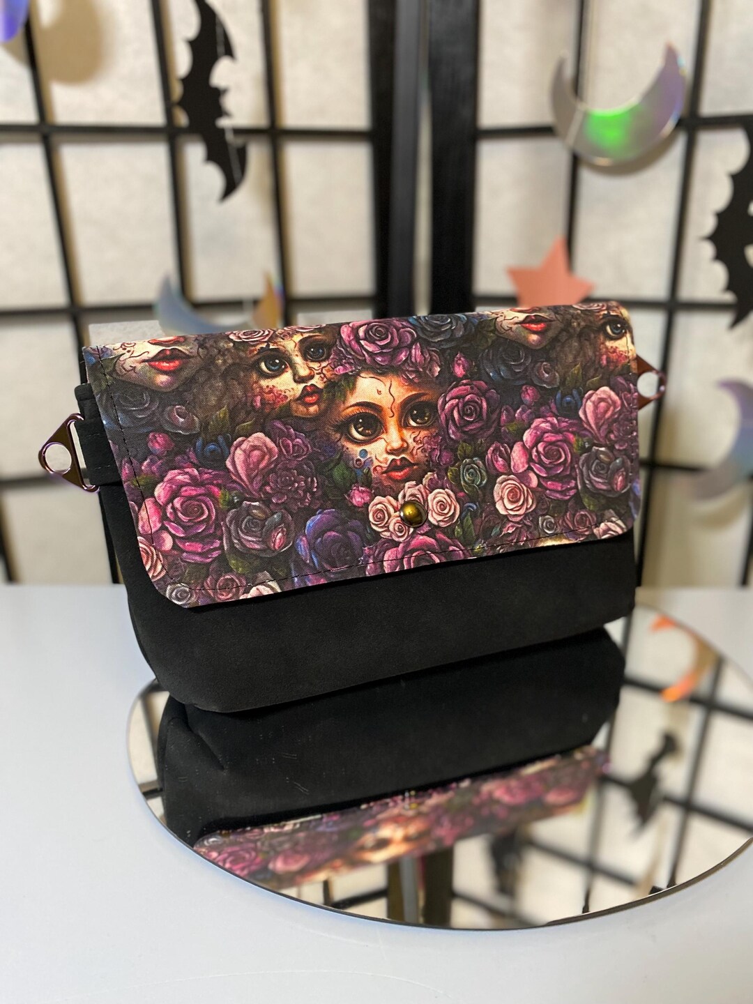 Spooky Clutch Crossbody, Creepy Dolls, Crossbody Bag, Handmade Purse ...