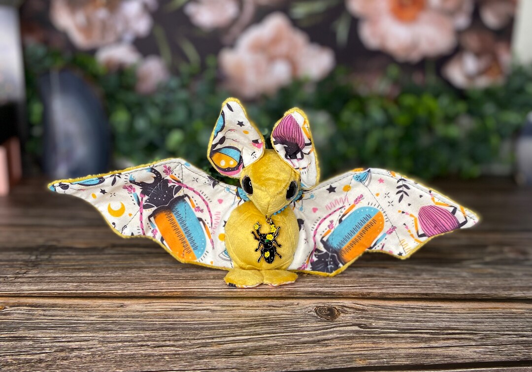 Bug Bat Plush, Handmade Plushies, Bat Stuffed Animal, Birthday Gift for ...