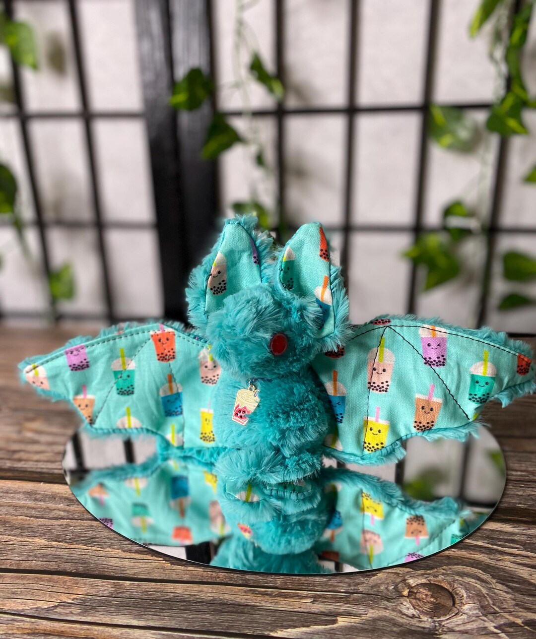 Boba Bat Plush, Handmade Plushies, Bat Stuffed Animal, for Wife, for ...