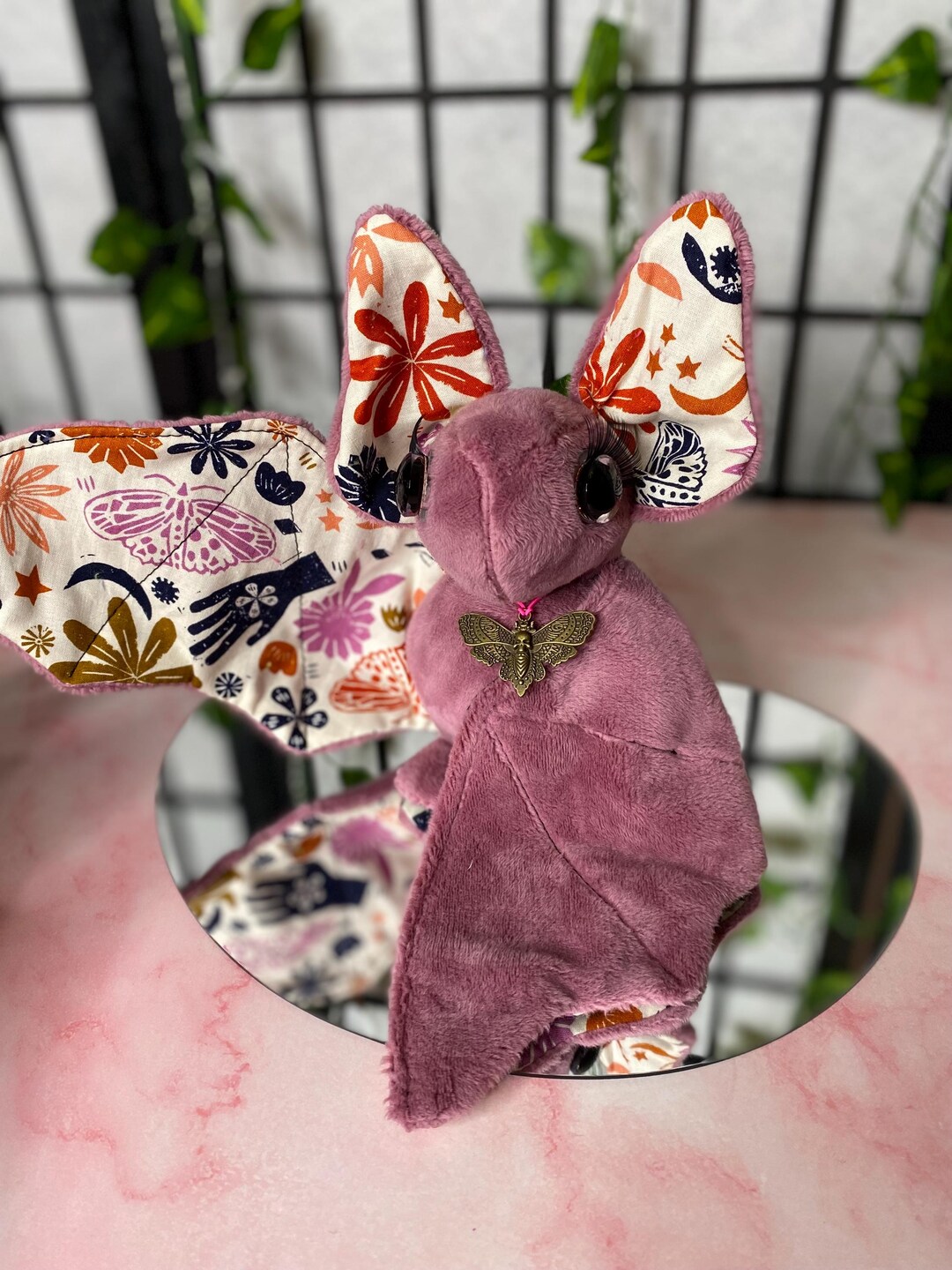 Med Bat Plushie, Sky Puppies, Moonbeams Sewing, Bat Gifts, Witchy ...