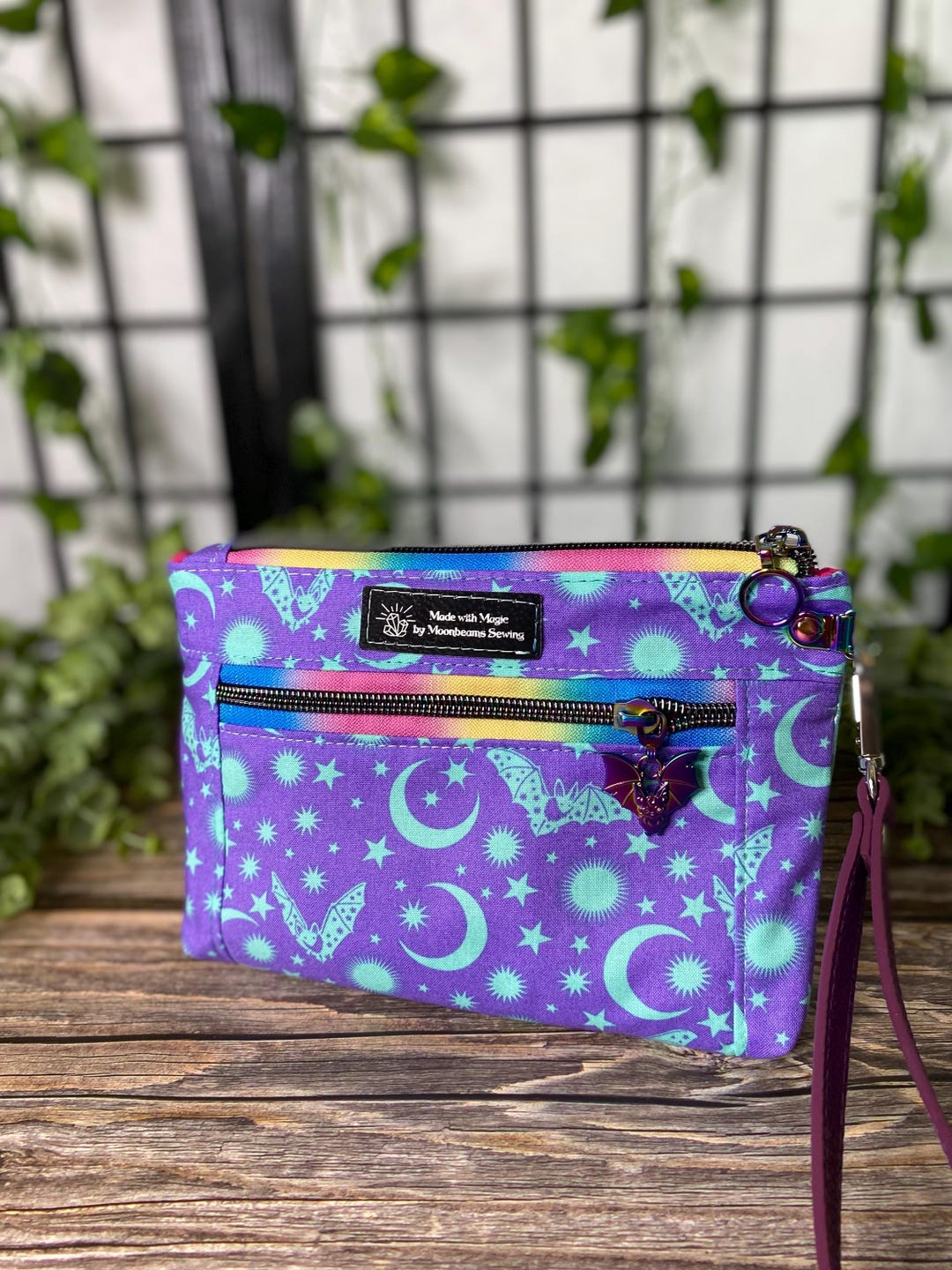 Devon Crossbody Bag, Cute Crossbody Purse, Zipper Purse, Bat Gifts ...