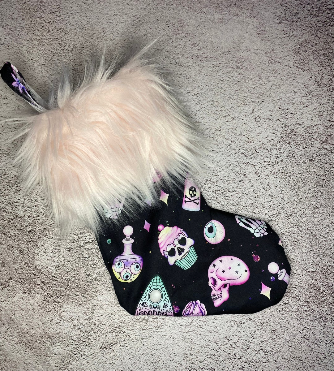 Spooky Stocking, Halloween Stocking, Witchy Christmas Gifts, Pastel ...