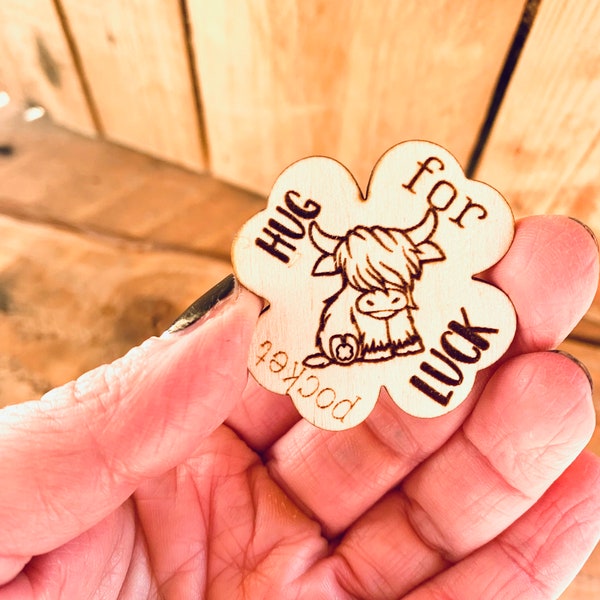 Highland Cow Good Luck - Etsy UK