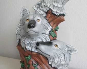 Ceramic Wolf - Etsy