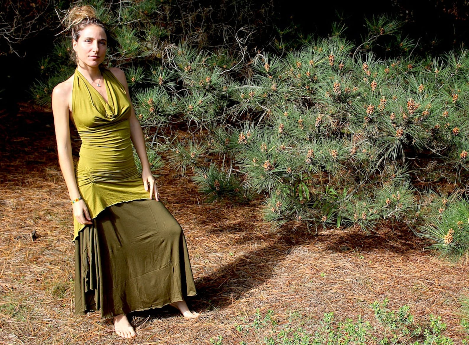 SWEET DRESS Cowl Neck Open Back Draped Dress Versatile - Etsy