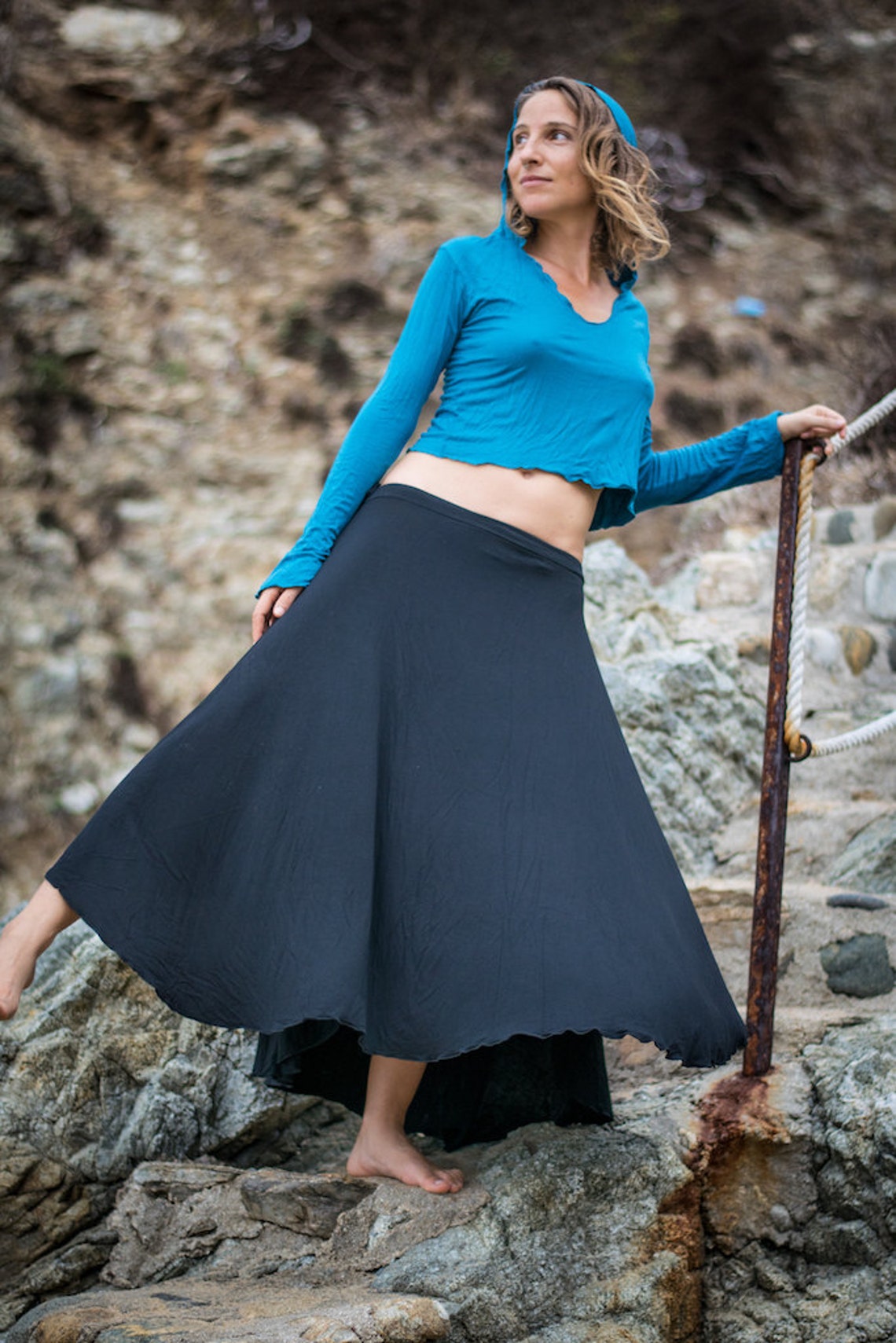 MAXI LONG SKIRT, Circle Skirt, Full Long Skirt, Whirling Bohemian Skirt ...