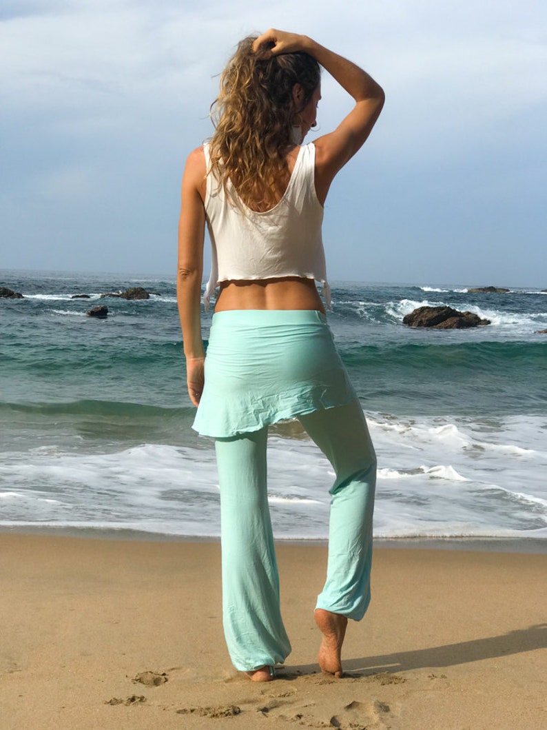 YOGA SKIRT PANTS, Yoga Pants, Skirted Pants, Hoop Pants, Kundalini ...