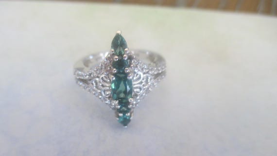 STS 925 Sterling Silver Chuck Clemency Green Diopside… - Gem