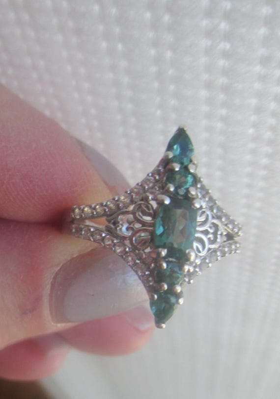 STS 925 Sterling Silver Chuck Clemency Green Diopside… - Gem