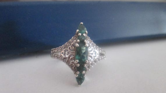 STS 925 Sterling Silver Chuck Clemency Green Diopside… - Gem