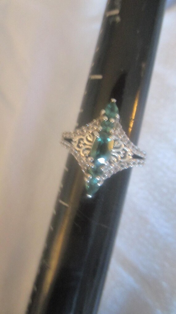 STS 925 Sterling Silver Chuck Clemency Green Diopside… - Gem