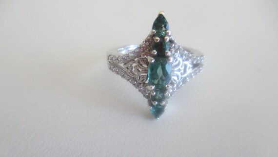 STS 925 Sterling Silver Chuck Clemency Green Diopside… - Gem