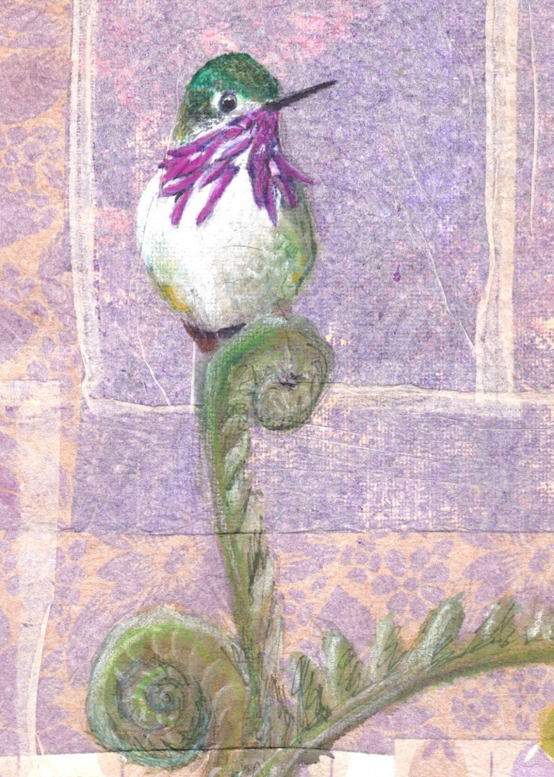 Calliope Hummingbird Art Bird Art Print Hummingbird - Etsy