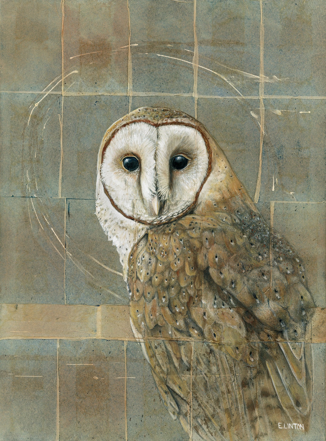Barn Owl Painting | Owl Art Print | Owl Painting | Bird Art | Wildlife ...