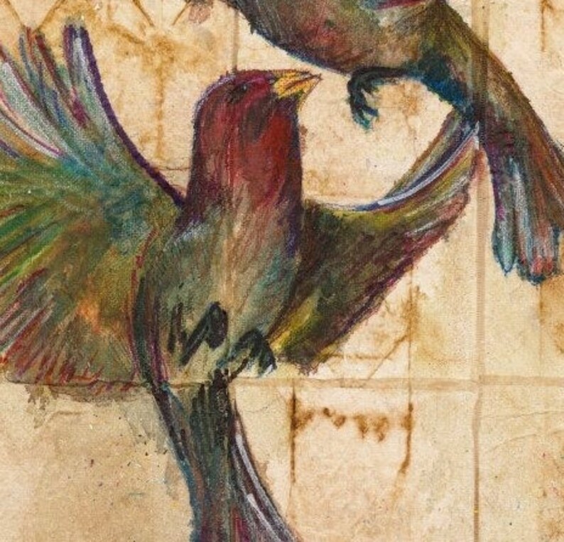 House Finch Art Watercolor Bird Bird Art Print Bird | Etsy