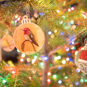 Red-tailed Hawk Ornament | Christmas Ornament | Bird Ornament | Wooden ...
