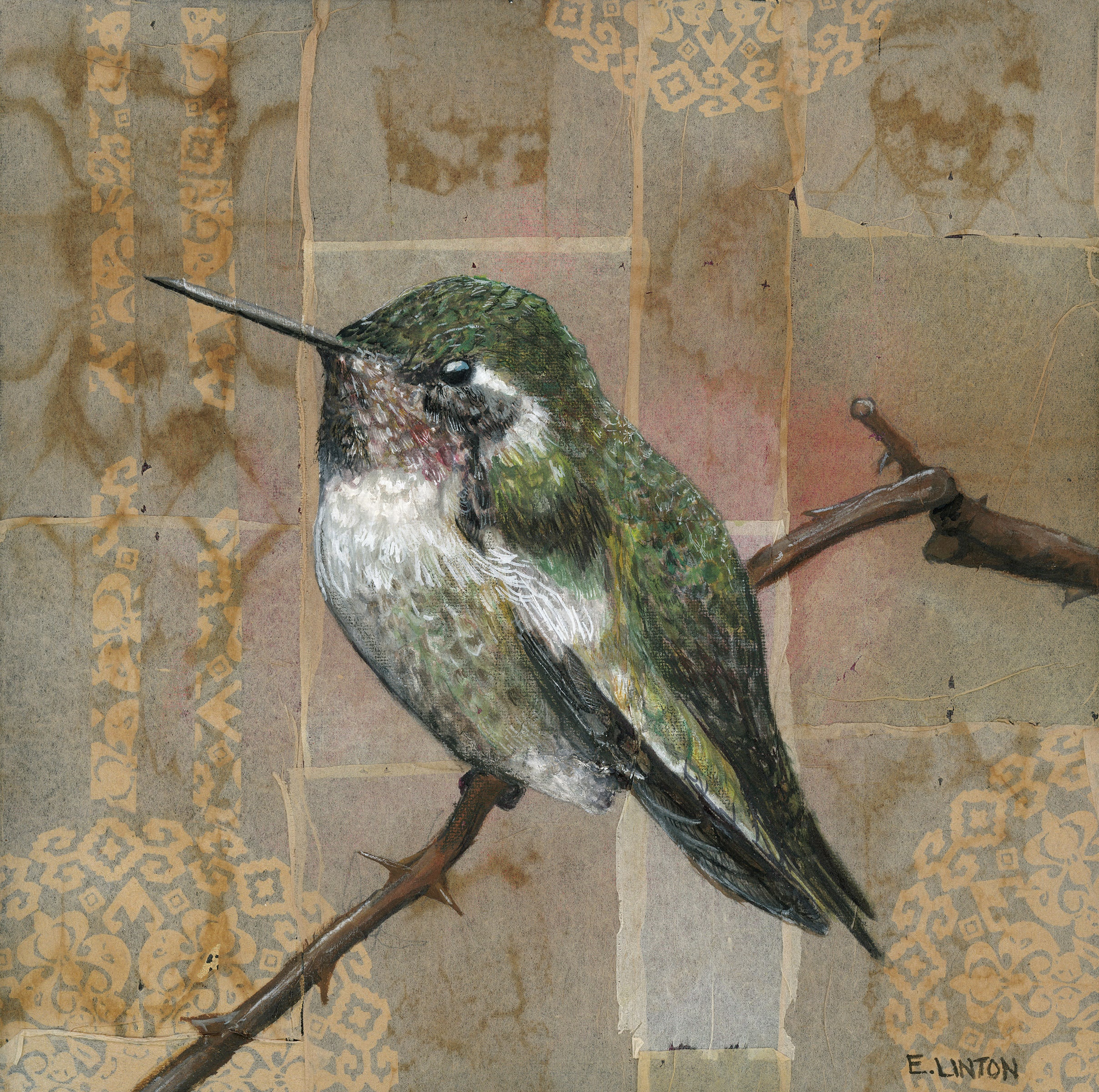 Anna's Hummingbird Art | Hummingbird Painting | Bird Painting ...