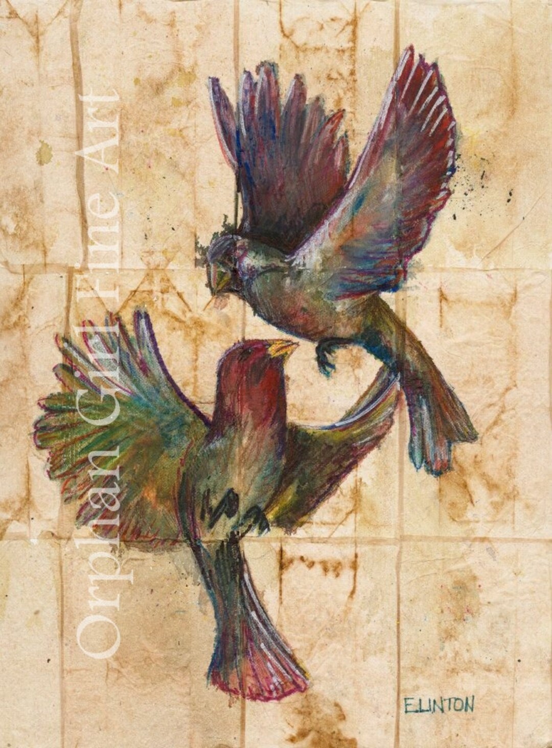 House Finch Art, Watercolor Bird, Bird Art Print, Bird Painting ...
