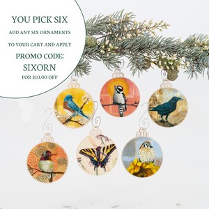 Red-tailed Hawk Ornament | Christmas Ornament | Bird Ornament | Wooden ...