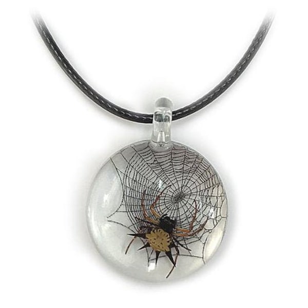 Spider Web Necklace - Etsy