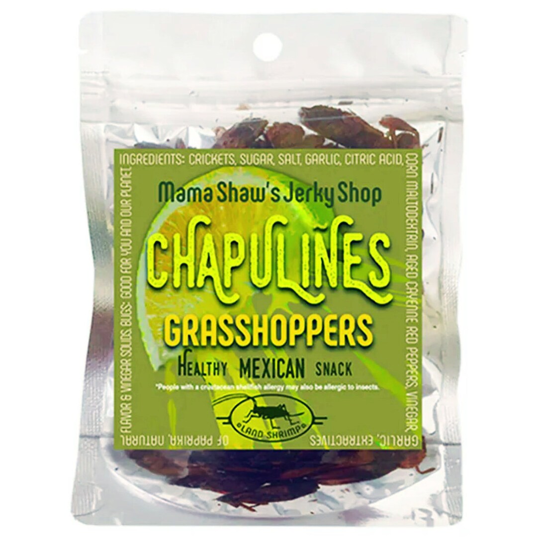 GRASSHOPPERS Flavored Chapulines Edible Insects Bred for Human ...