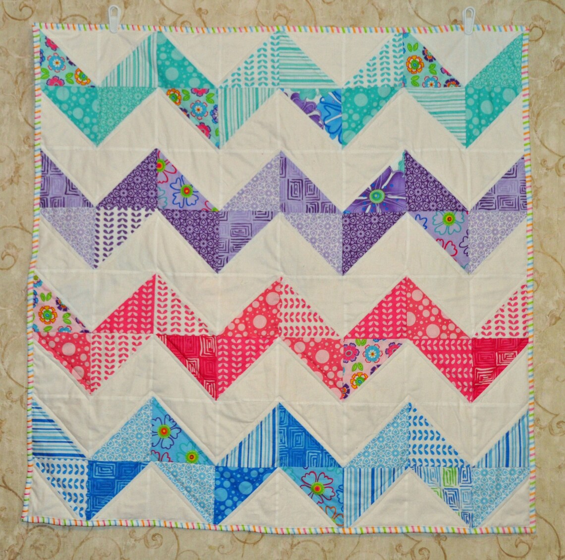 Chevron Baby Quilt Pattern | Etsy
