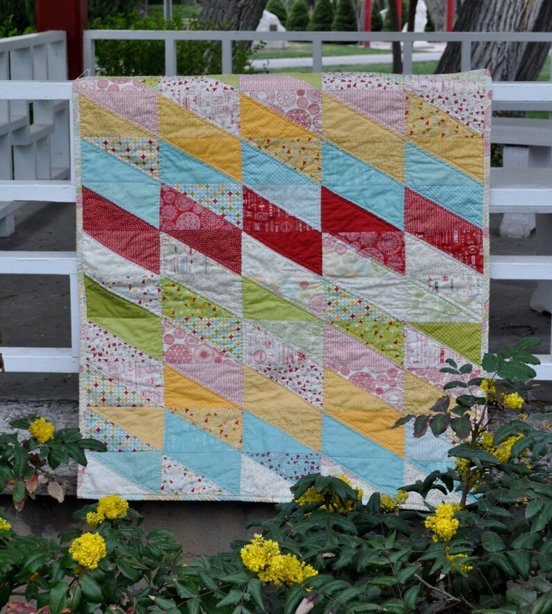 Saw-tooth Baby Quilt Pattern - Etsy