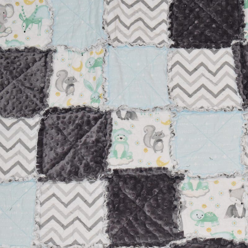 Animal Rag Quilt - Etsy