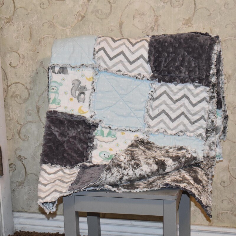Animal Rag Quilt - Etsy