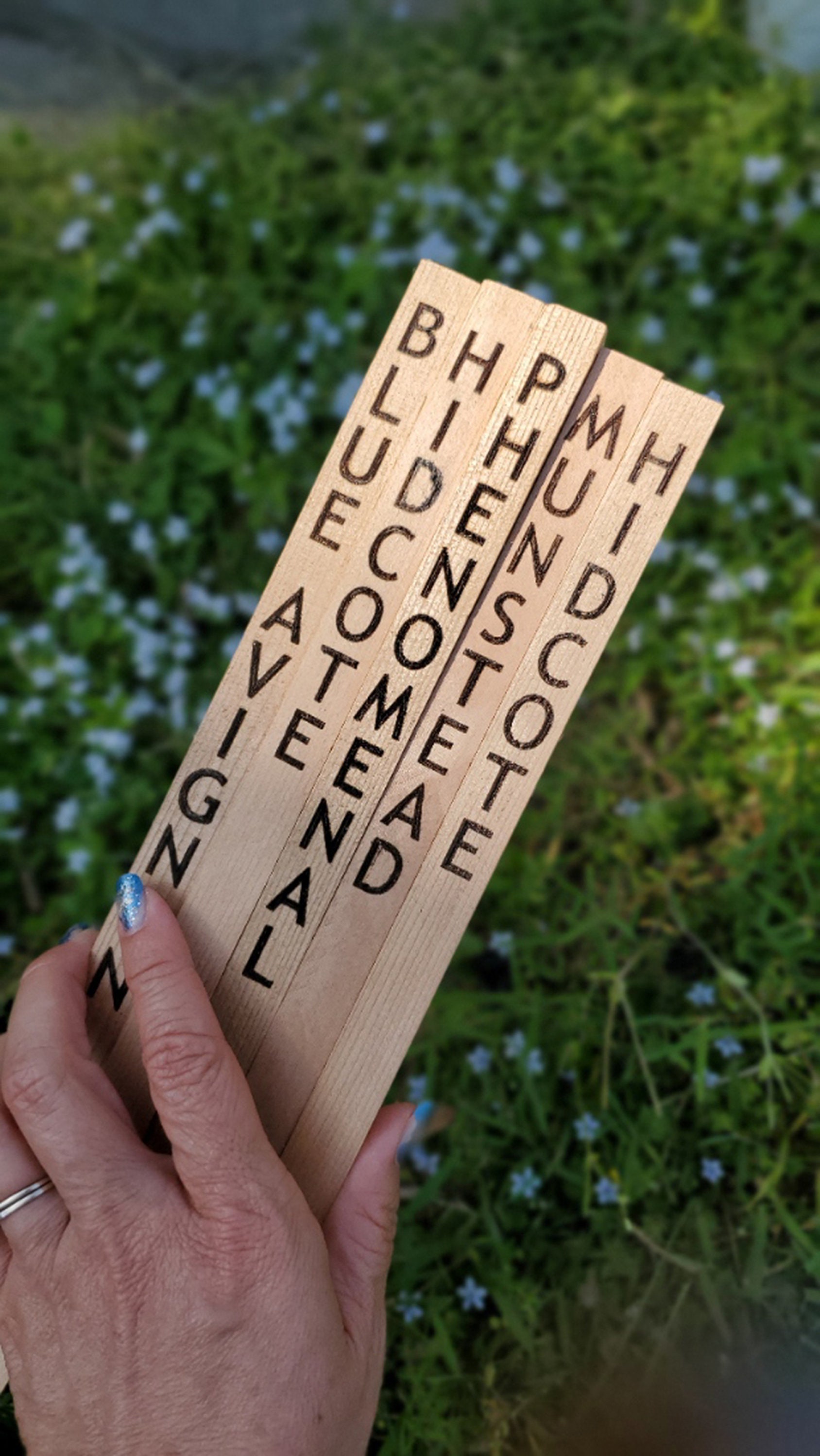 FOUR SIDED Custom Garden Stakes 12 Laser Engraved Cedar Garden Stake ...