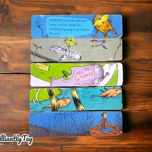 Dr. Suess's the Lorax Bookmarks 5 Pack - Made From Recycled Materials ...