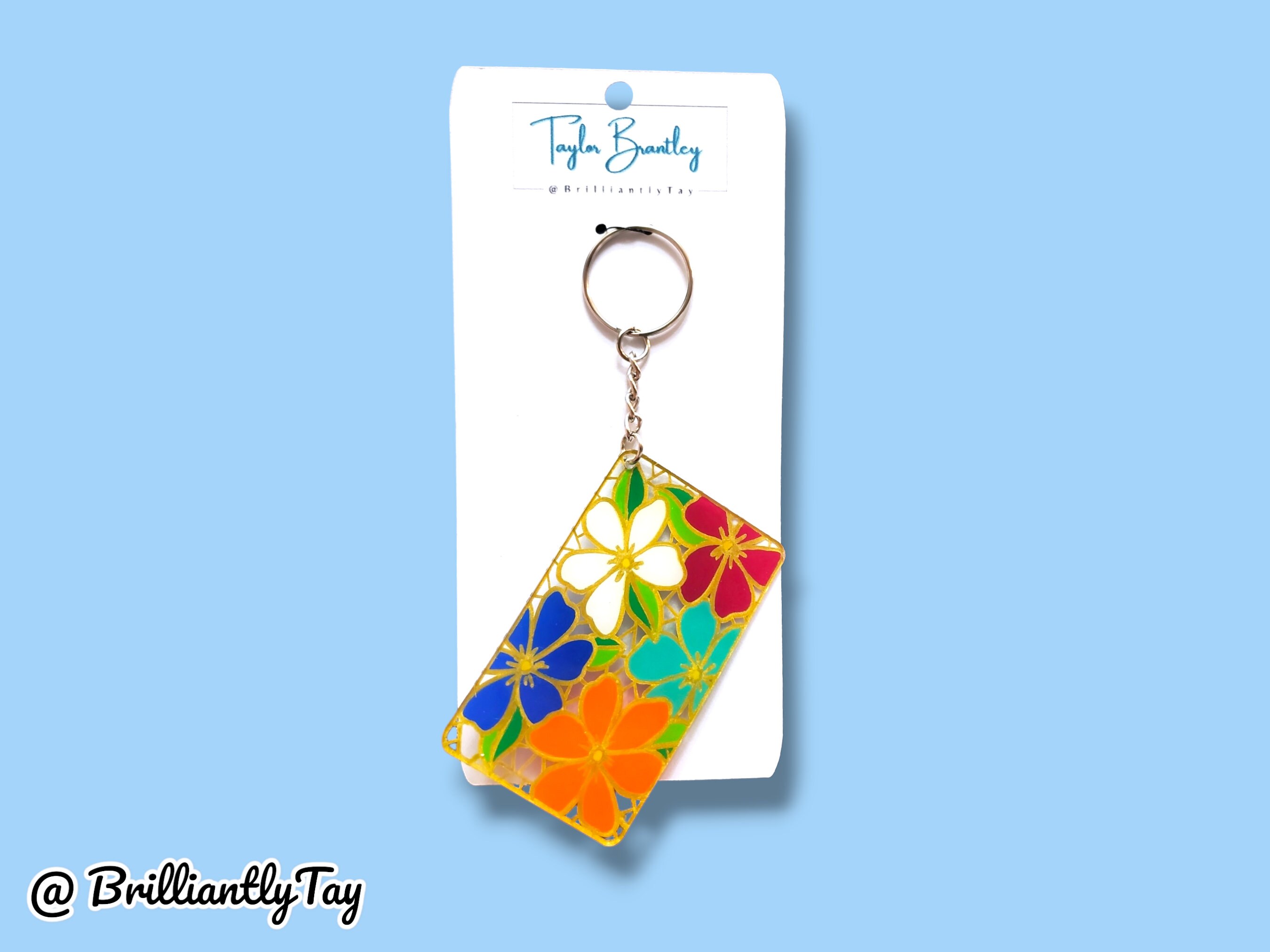 Faux Stained Glass Keychains - Etsy