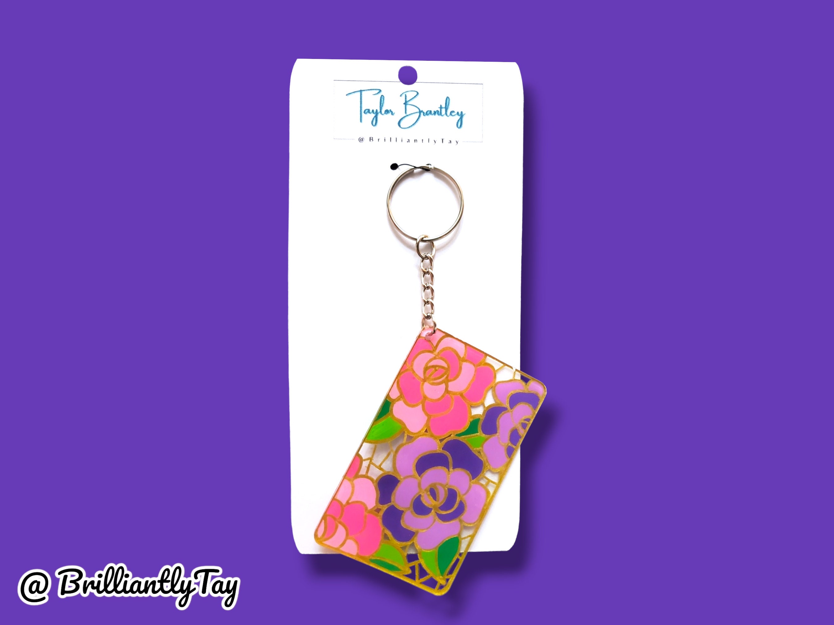 Faux Stained Glass Keychains - Etsy