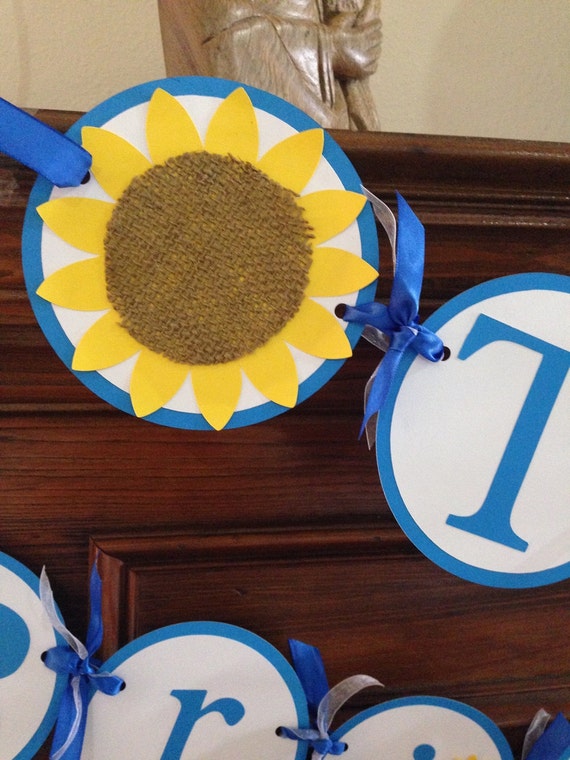 Sunflower Bridal Shower Banner